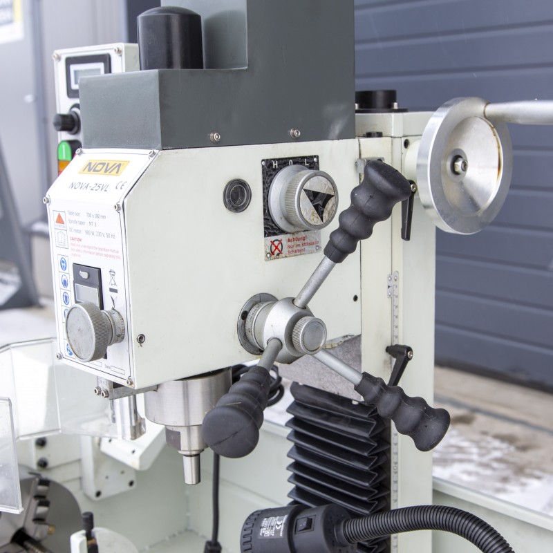 NOVA 290GV + 25VL metal lathe/milling machine