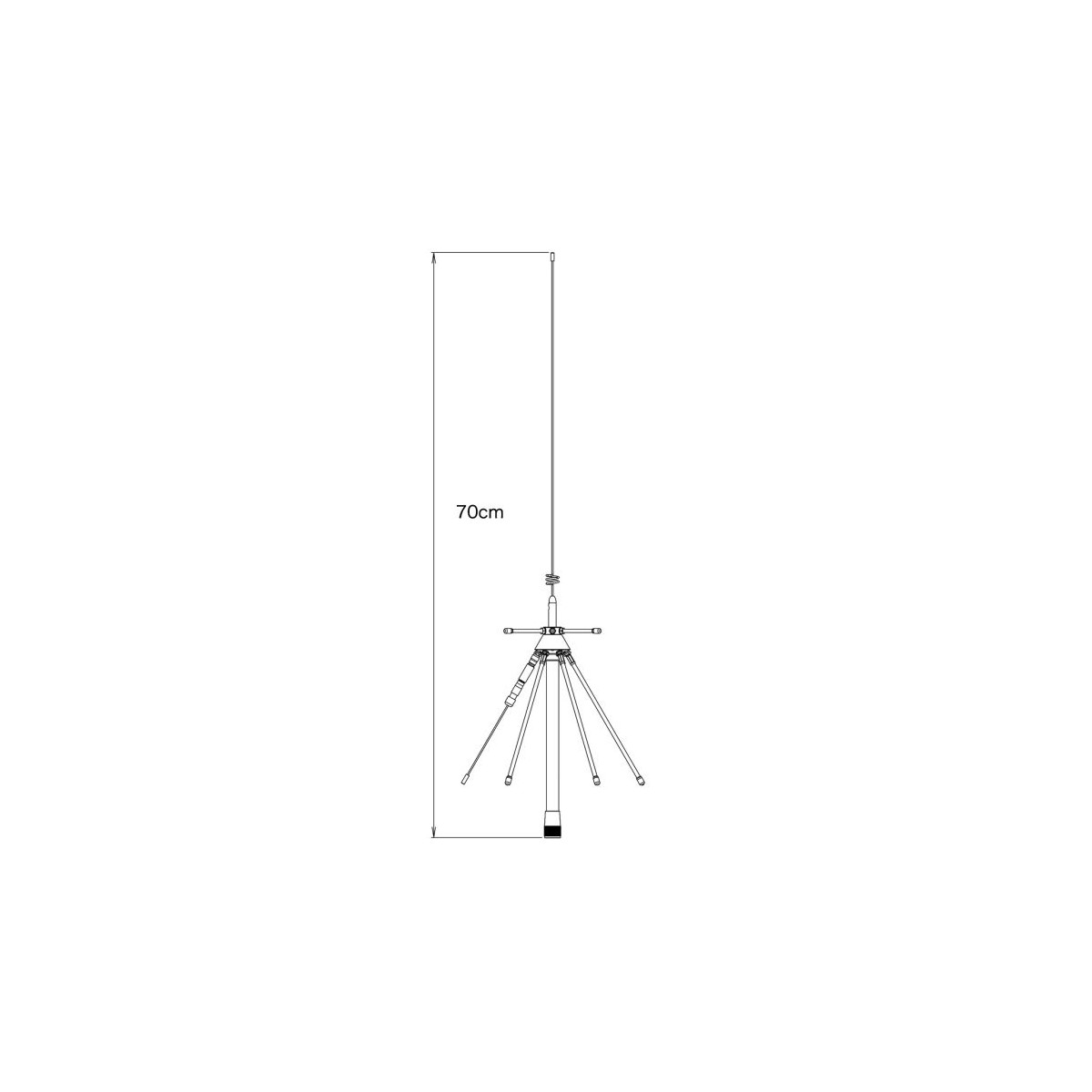 Diamond D220S discone antenna 100 - 1600 MHz