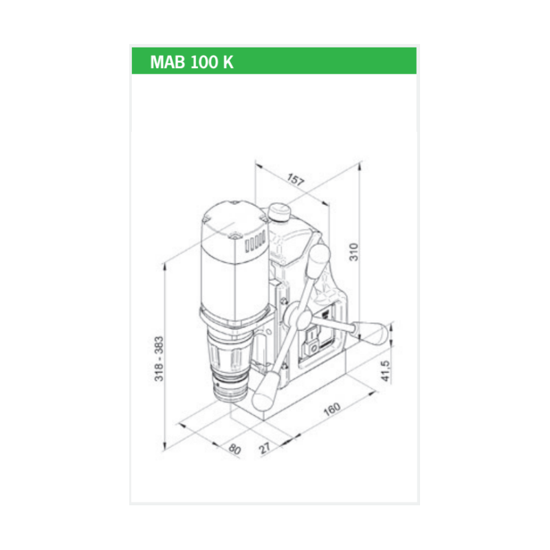 BDS MAB 100 K magneettiporakone