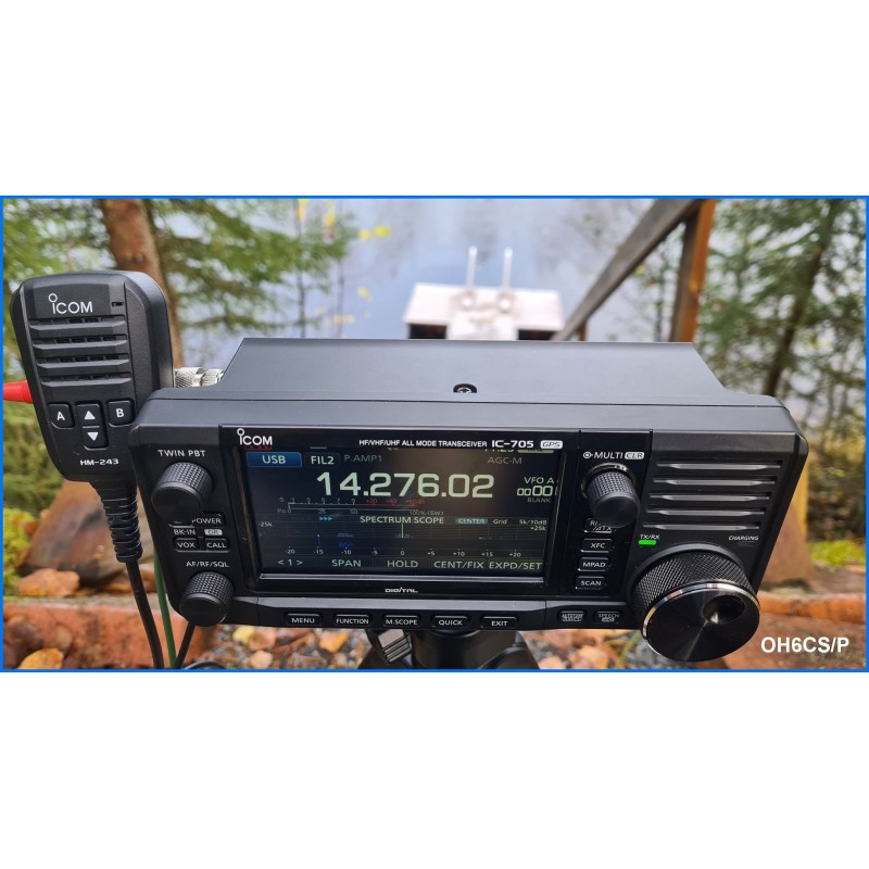Icom IC-705 Plus 5 MHz 10 W SDR-transceiver 1,8 - 430 MHz 3150 mAh BP ...